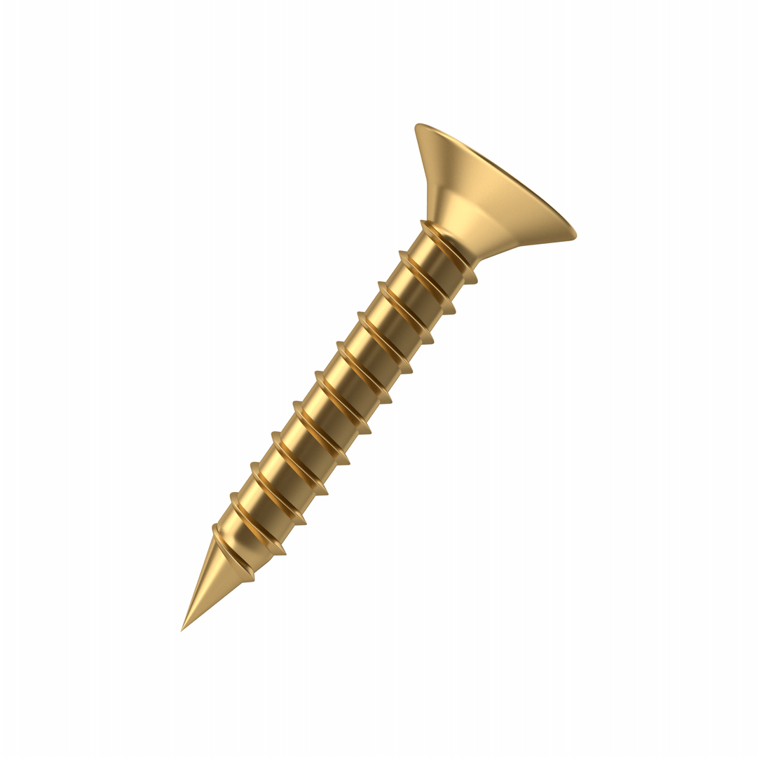 Gold Screw Model - TurboSquid 1877661