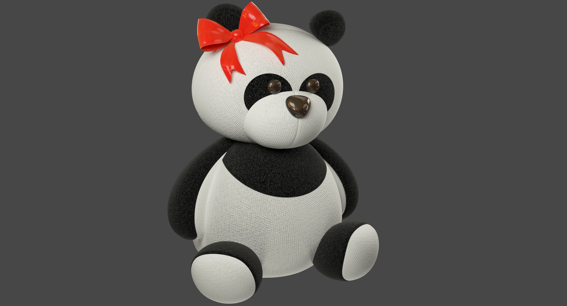 3D Stuffed Toy Panda Model - TurboSquid 1361507