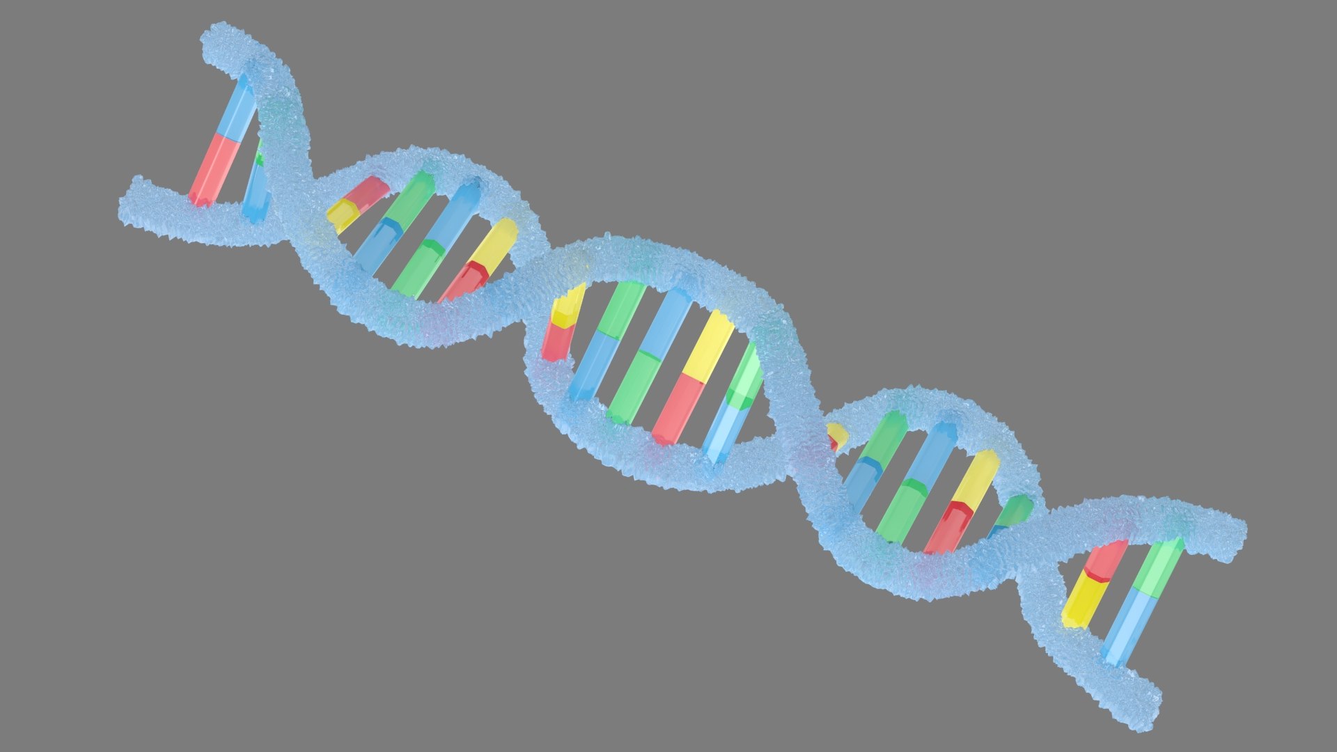 3D Structure Of DNA Bundle 2 Model - TurboSquid 2432934