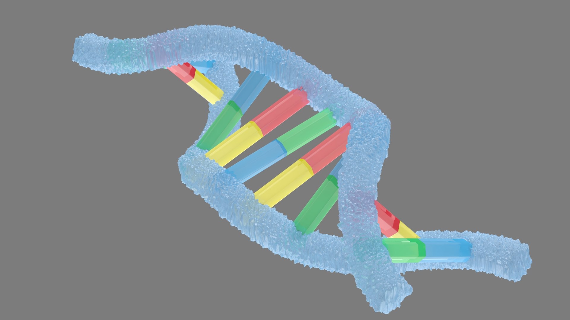 3D Structure Of DNA Bundle 2 Model - TurboSquid 2432934