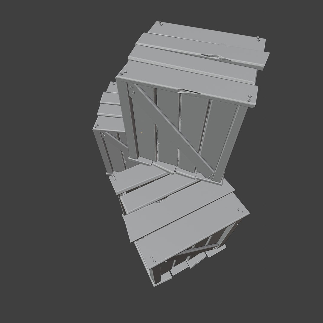 Stylized Wooden Box Low Poly Low-poly 3D Model - TurboSquid 1793950
