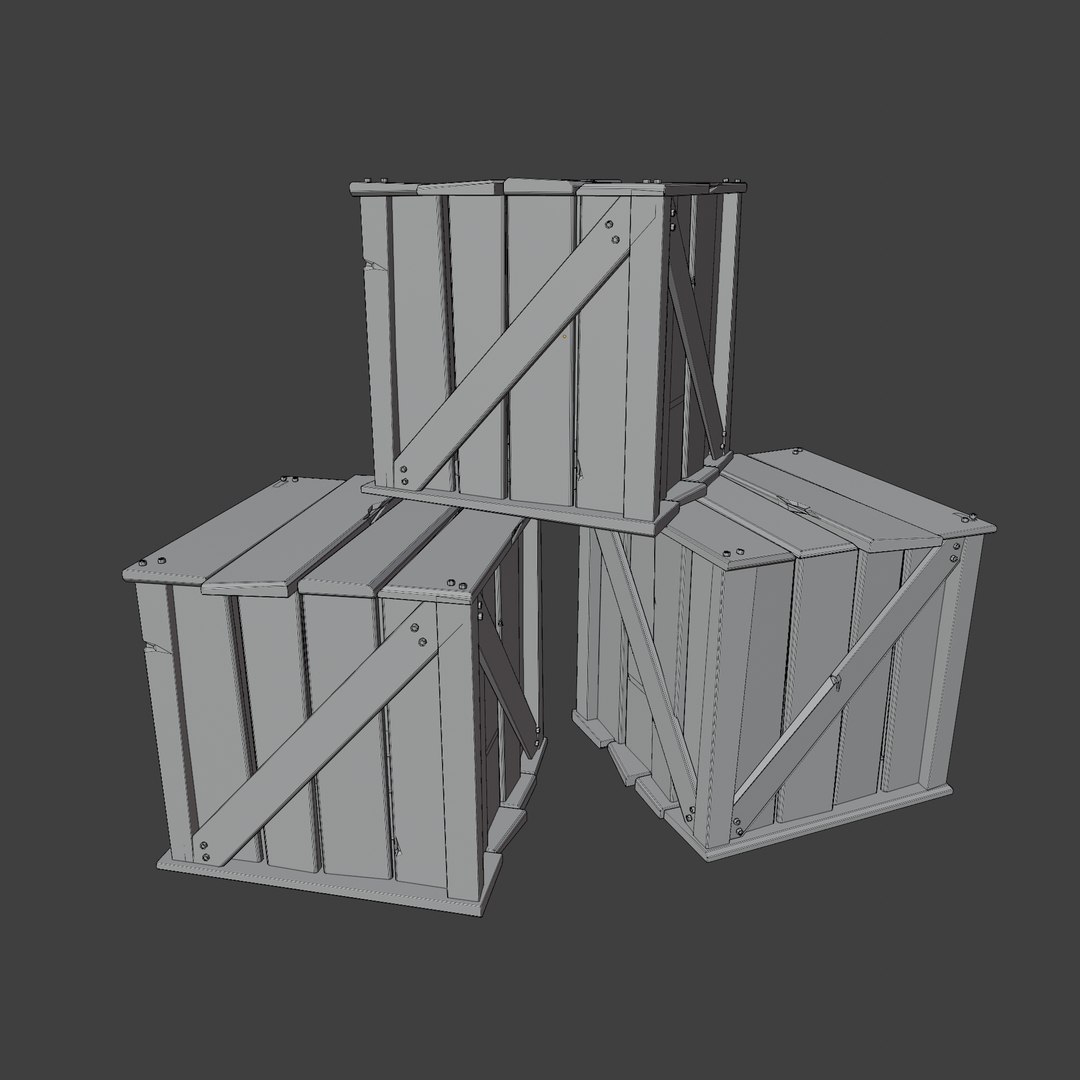 Stylized Wooden Box Low Poly Low-poly 3D Model - TurboSquid 1793950