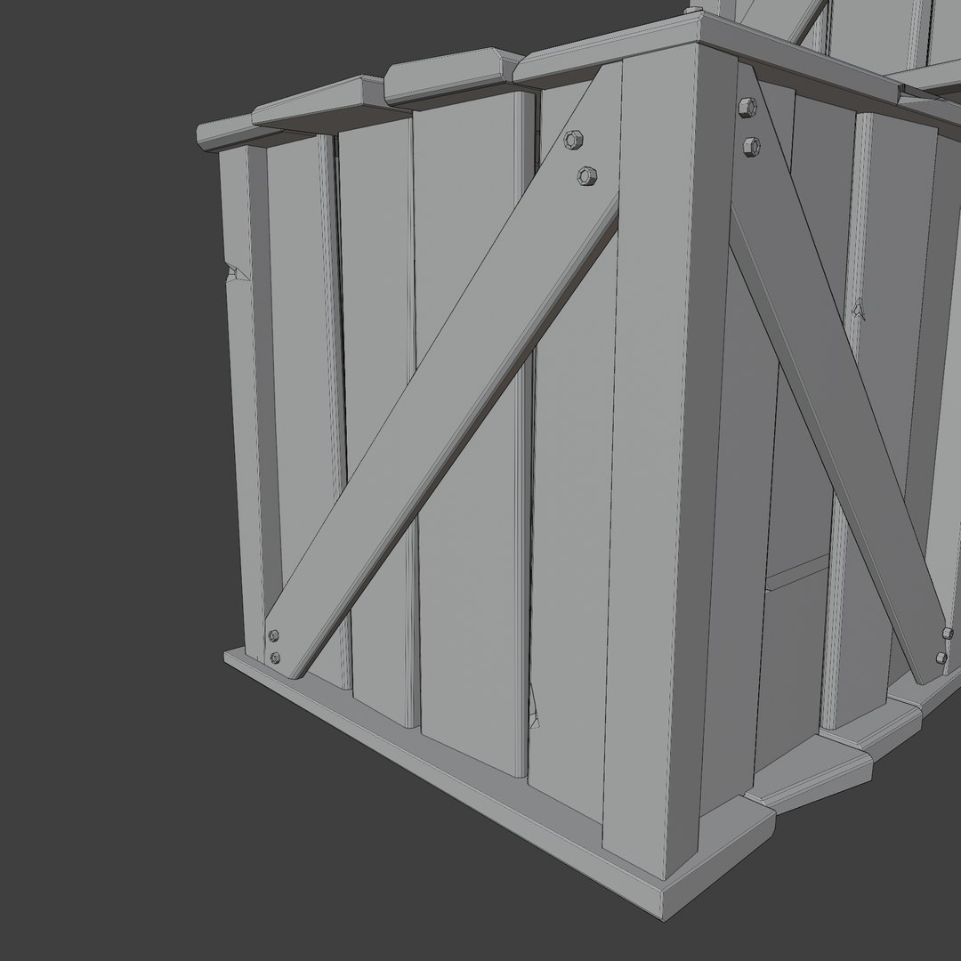 Stylized Wooden Box Low Poly Low-poly 3D Model - TurboSquid 1793950