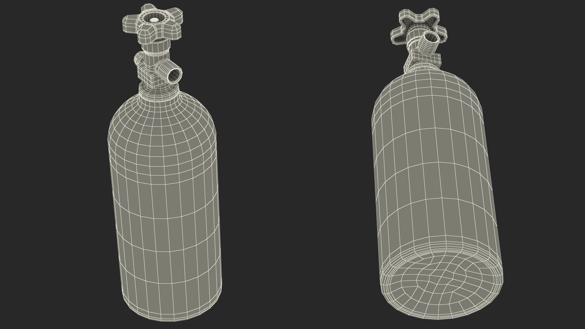 Aluminum co2 tank electric 3D model - TurboSquid 1621829