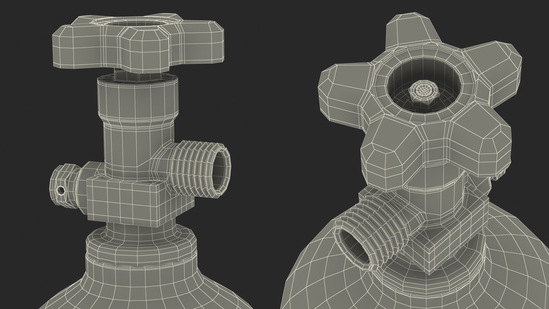 Aluminum co2 tank electric 3D model - TurboSquid 1621829