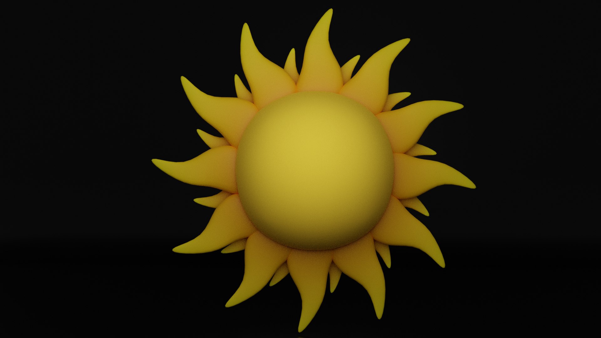 3D Cartoon Sun Low-poly 3D Model - TurboSquid 1871111