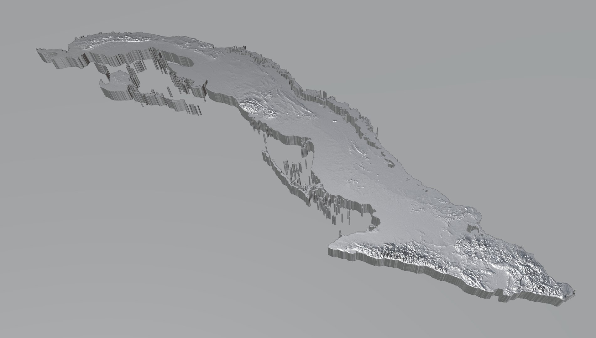 3D Cuba Terrain Map Model - TurboSquid 2336007
