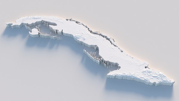 modelo 3d Mapa del terreno de Cuba - TurboSquid 2336007