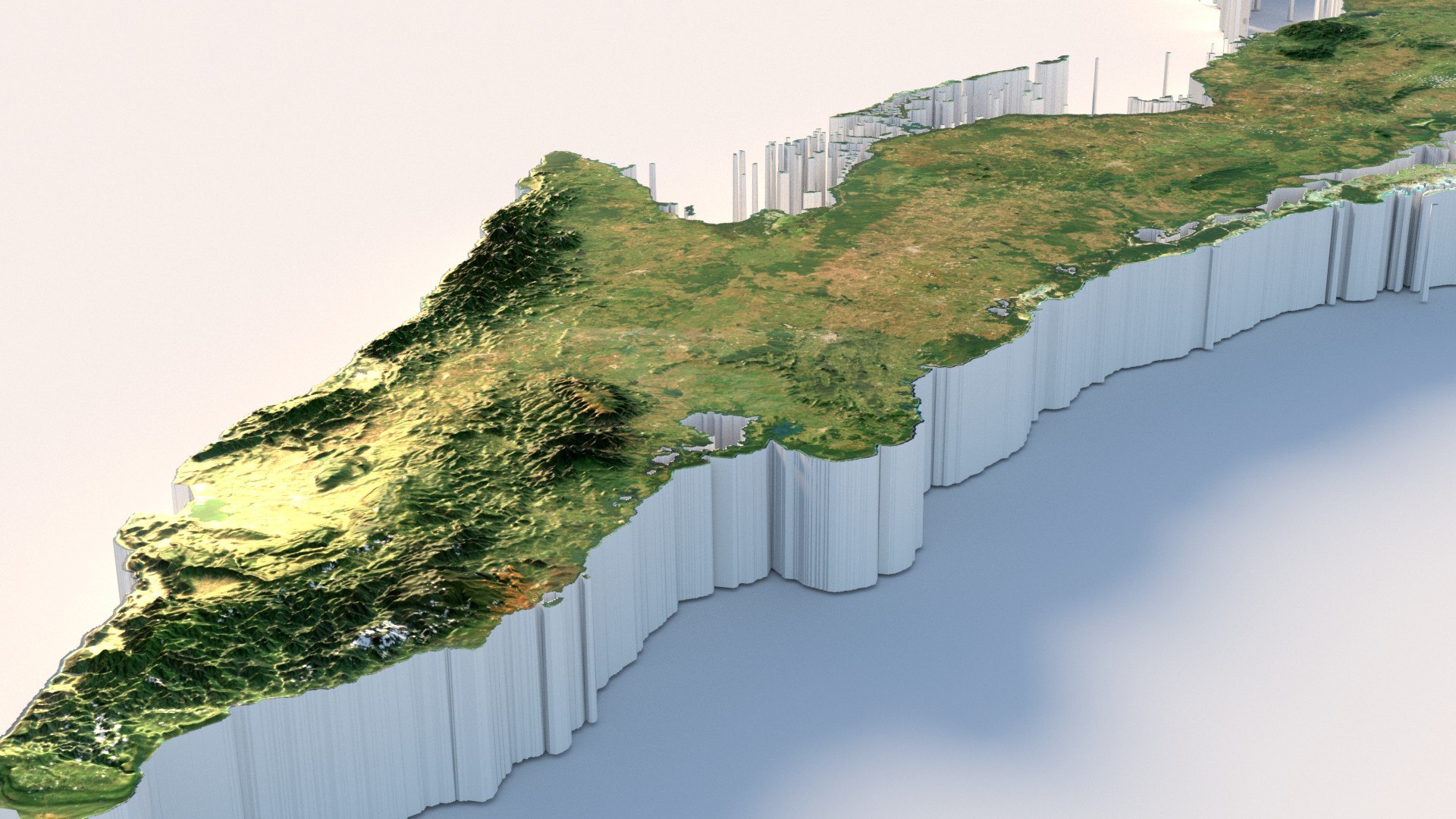 3D Cuba Terrain Map Model - TurboSquid 2336007