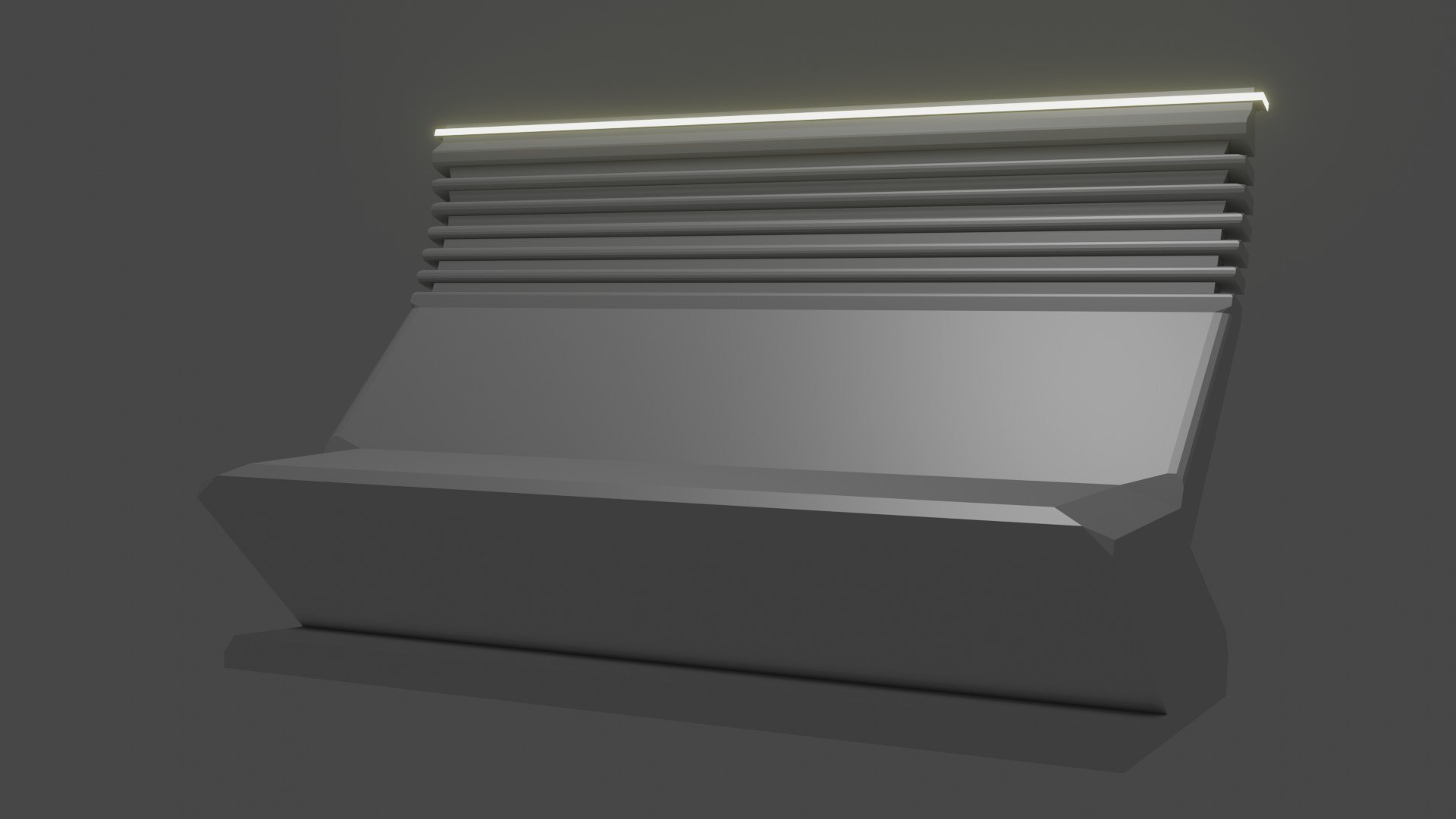 Street Bench With Lighting 3D Model - TurboSquid 1992390