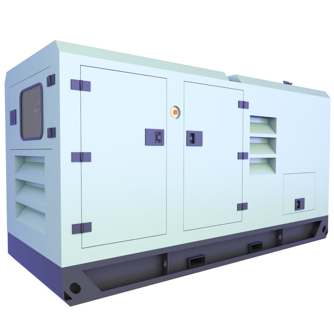 Diesel Generator Low Poly 7 Model - TurboSquid 2096796