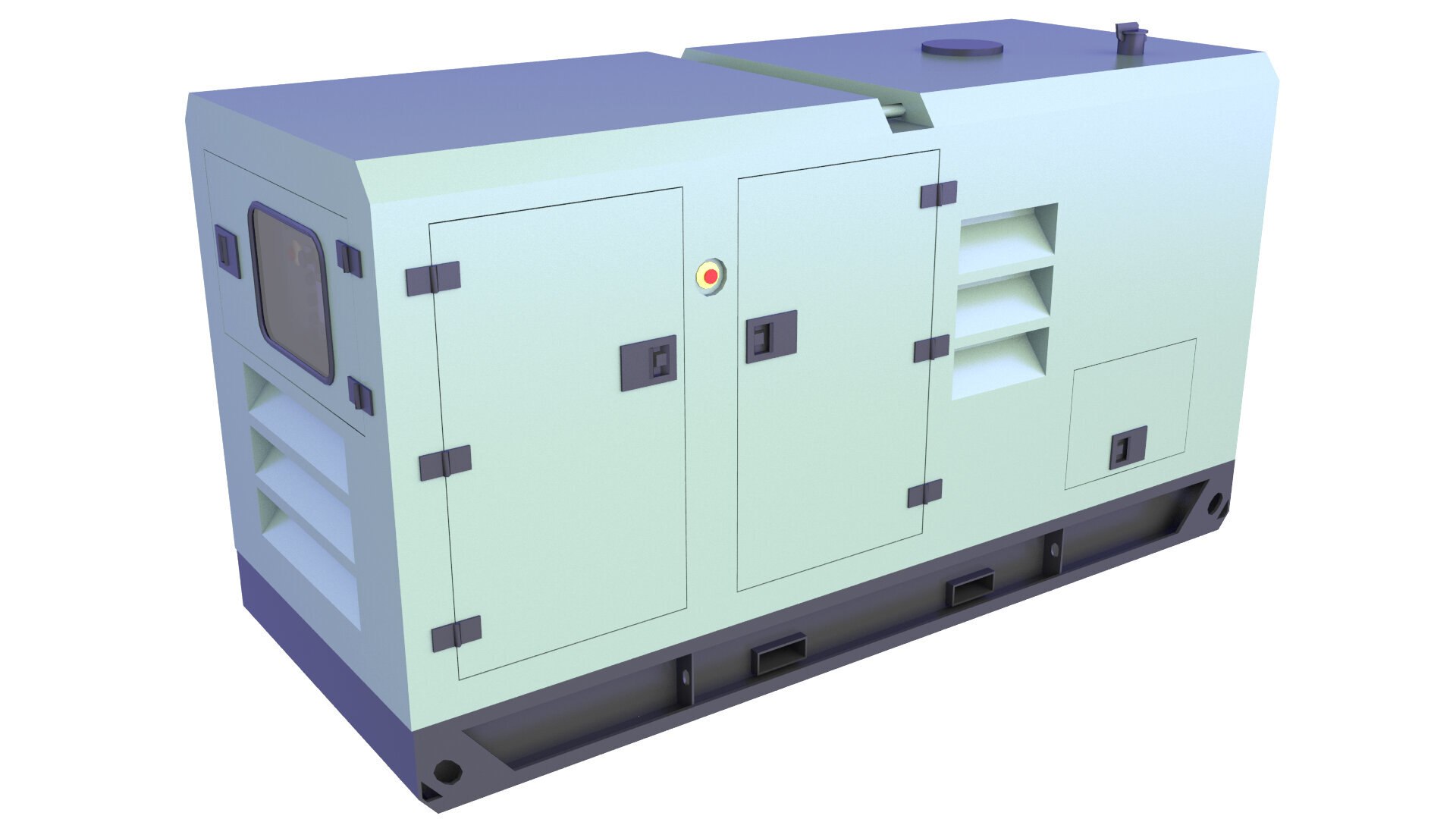 Diesel Generator Low Poly 7 Model - TurboSquid 2096796