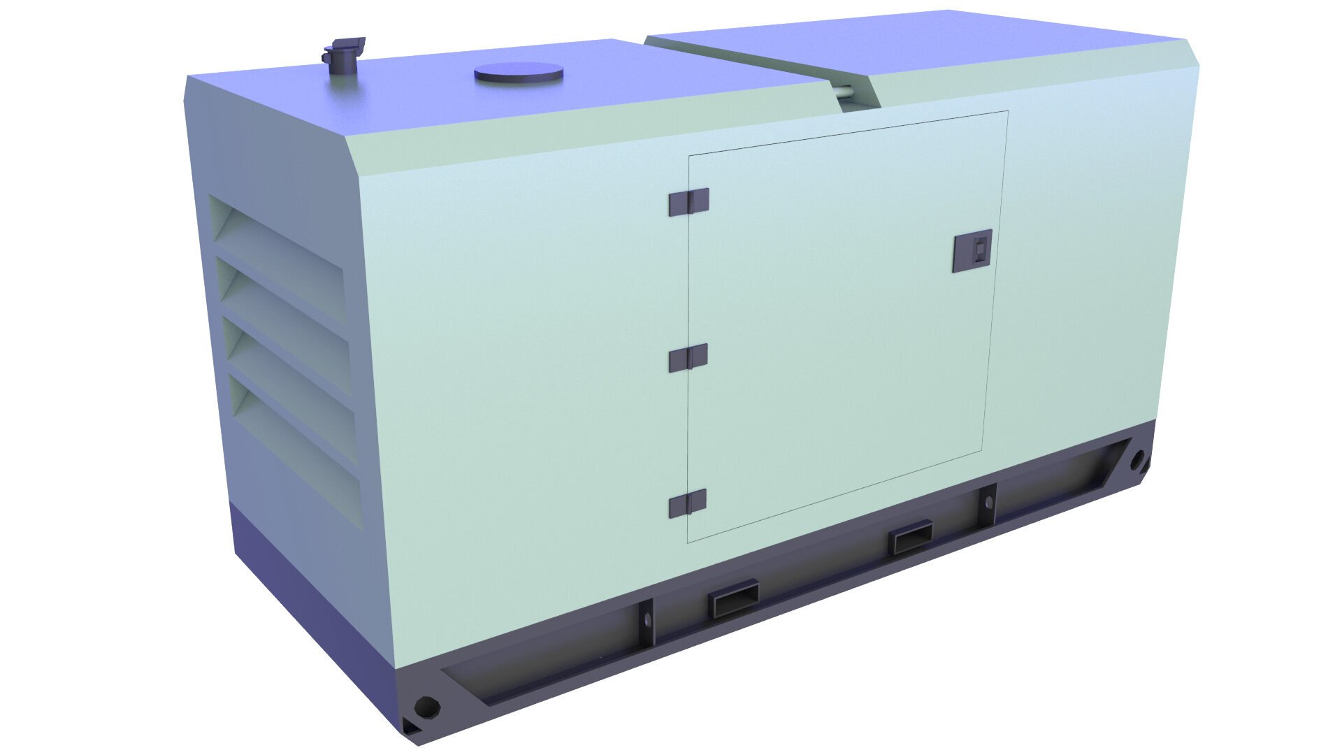 Diesel Generator Low Poly 7 Model - TurboSquid 2096796