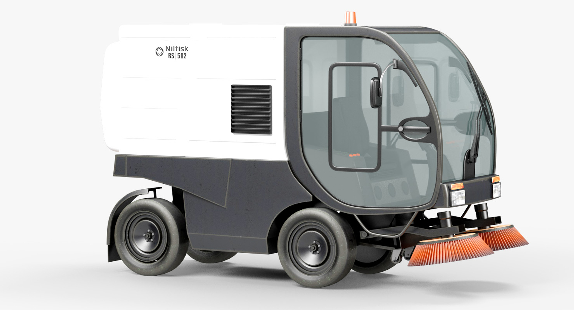 3D Compact Road Sweeper Machines Model - TurboSquid 1774363