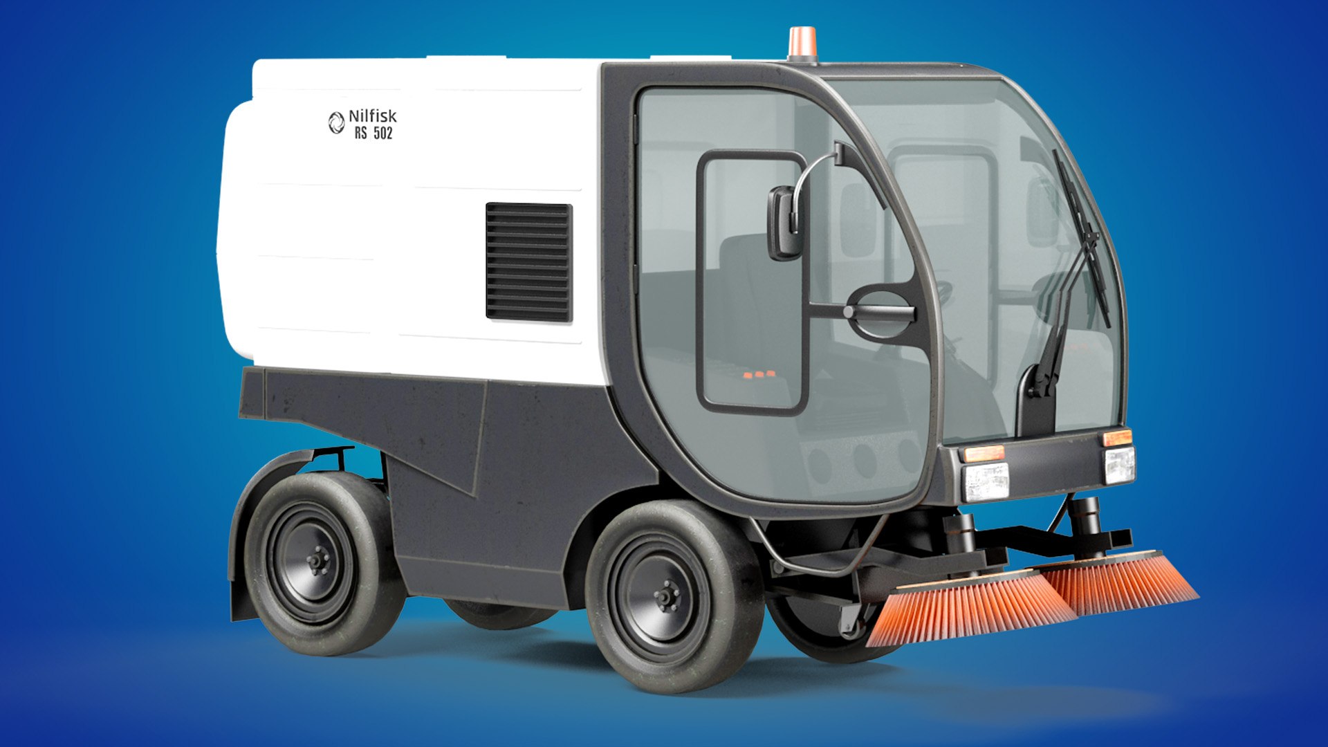 3D Compact Road Sweeper Machines Model - TurboSquid 1774363