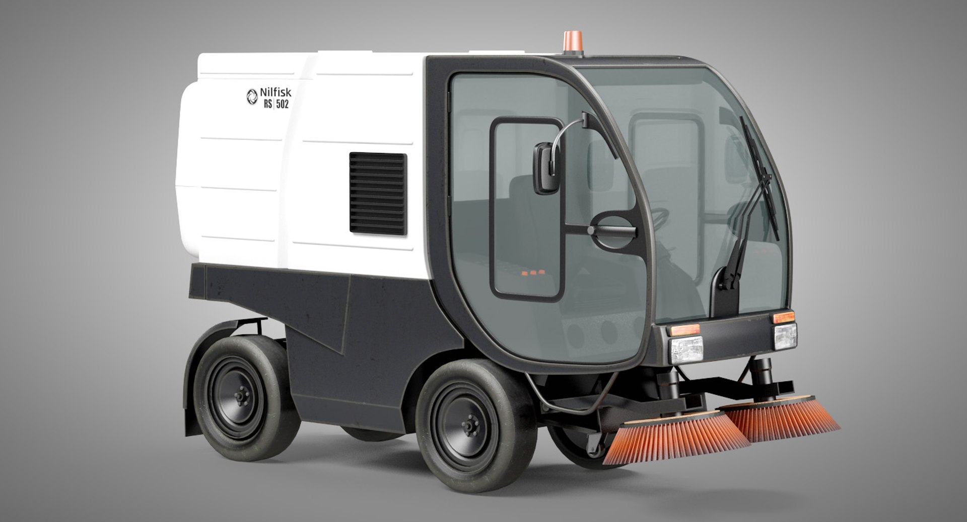 3D Compact Road Sweeper Machines Model - TurboSquid 1774363