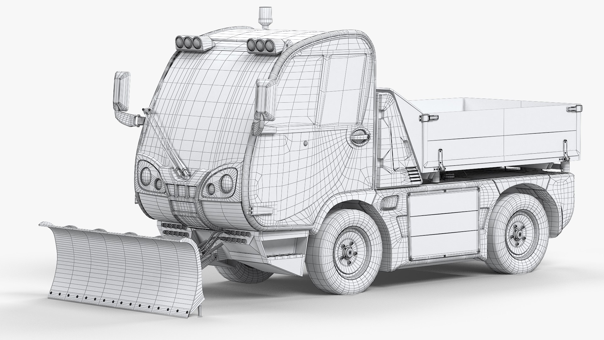 3D Compact Road Sweeper Machines Model - TurboSquid 1774363
