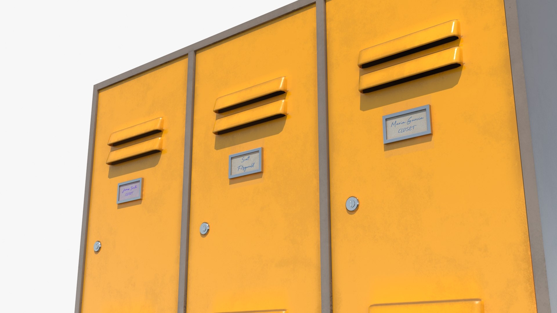 Classroom School Locker 3D Model - TurboSquid 1443142