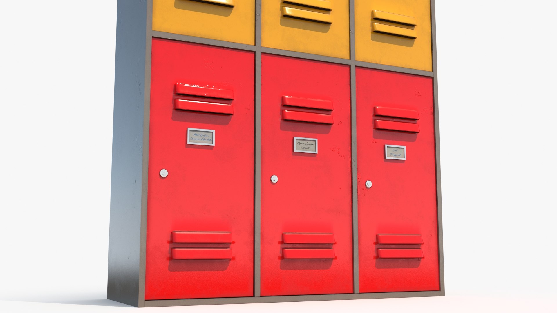 Classroom School Locker 3D Model - TurboSquid 1443142