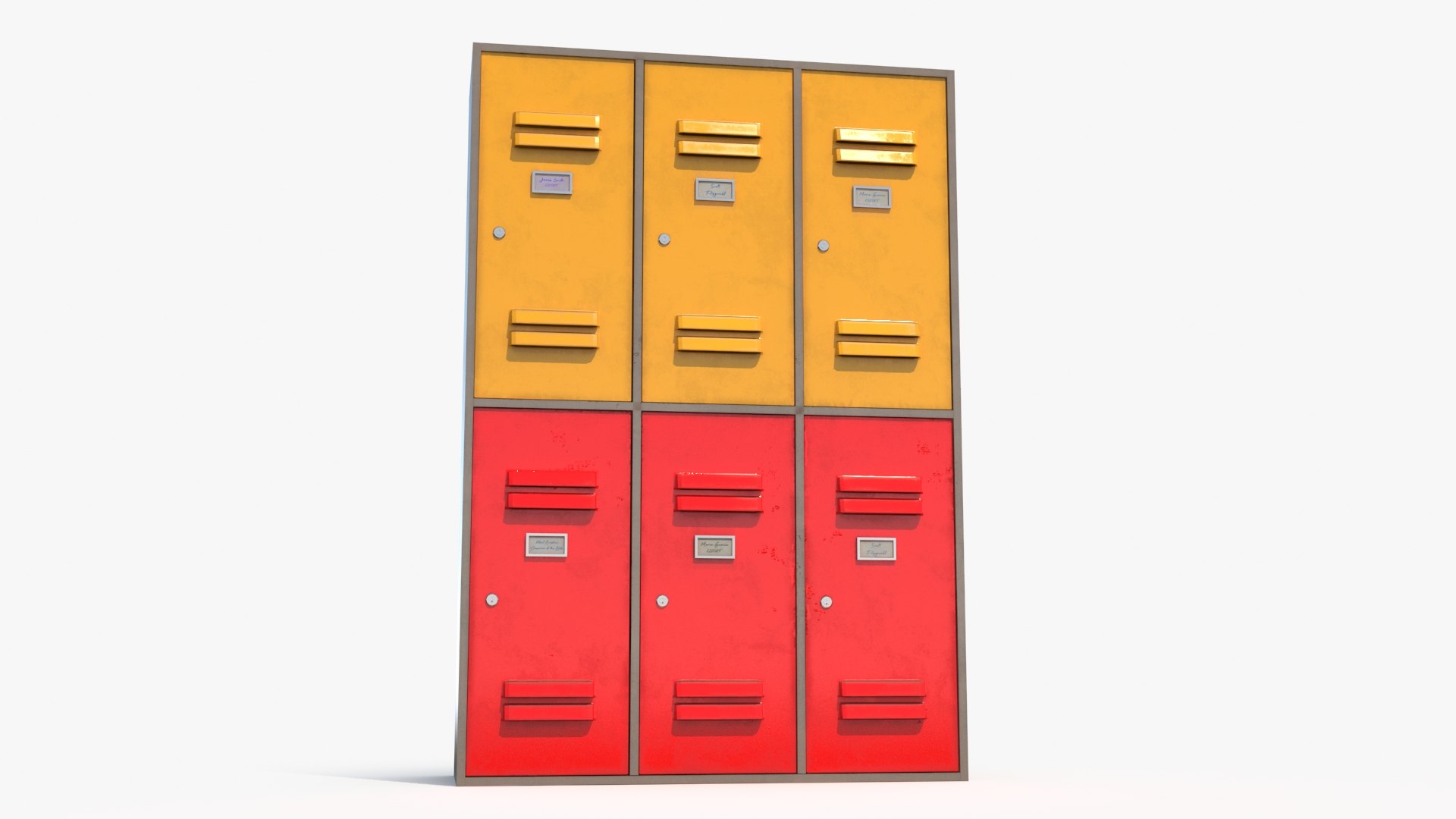 Classroom School Locker 3D Model - TurboSquid 1443142