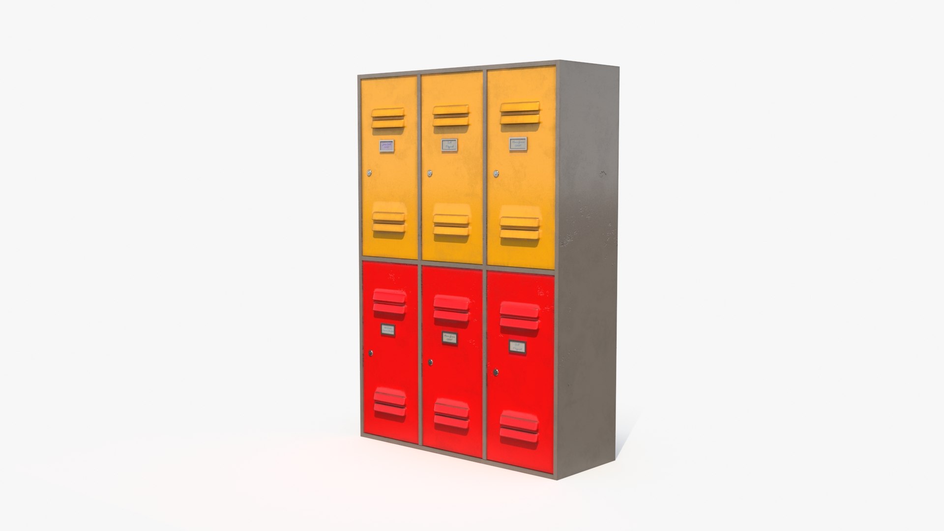 Classroom School Locker 3D Model - TurboSquid 1443142