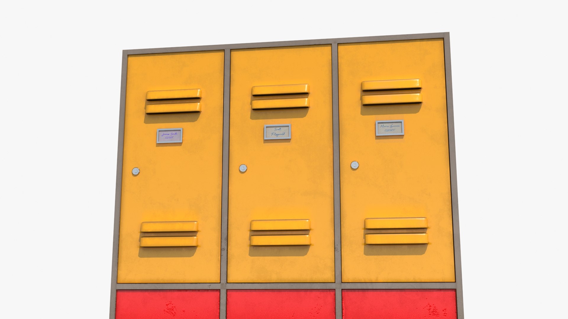 Classroom School Locker 3D Model - TurboSquid 1443142