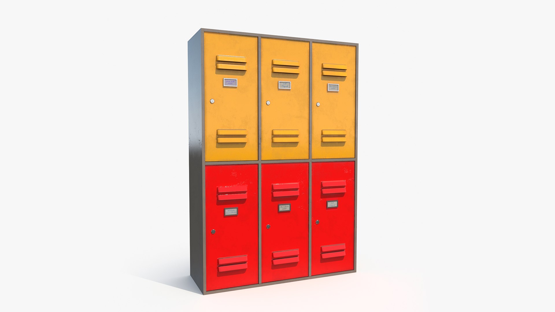 Classroom School Locker 3D Model - TurboSquid 1443142