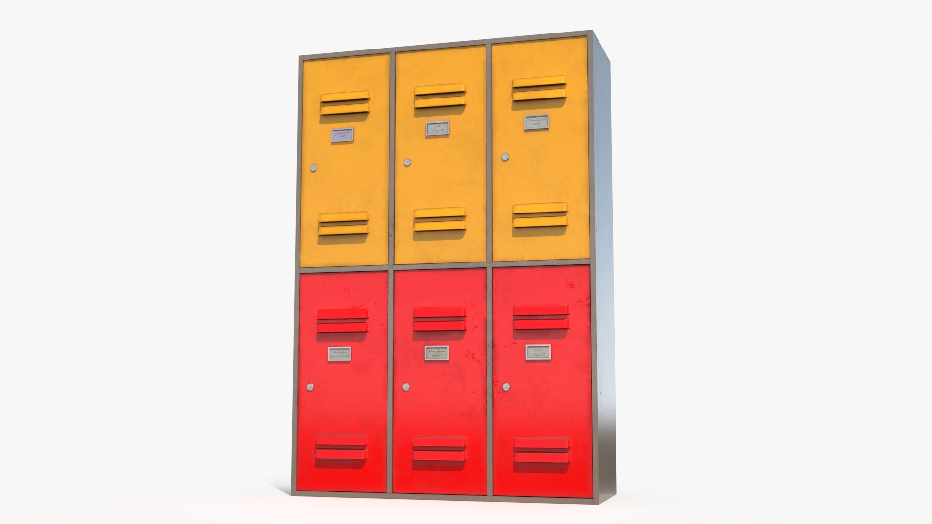 Classroom School Locker 3D Model - TurboSquid 1443142