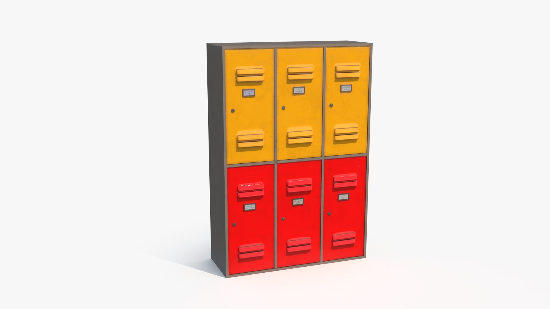 Classroom School Locker 3D Model - TurboSquid 1443142
