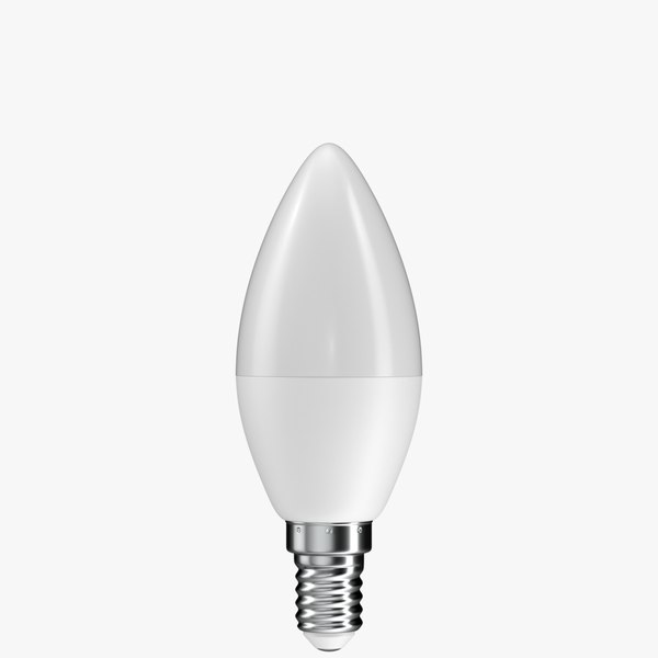 modelo 3d Bombilla LED Vela C37 E14 - TurboSquid 1363772