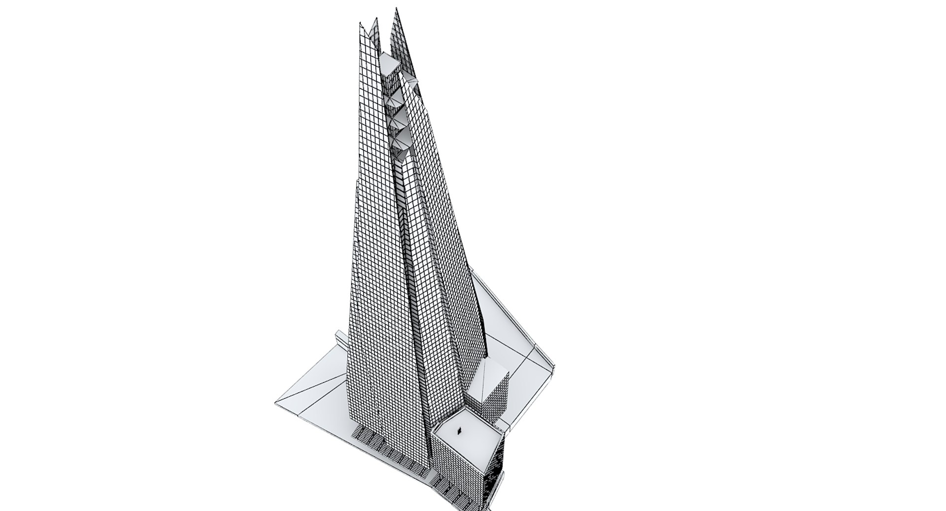 The Shard High Poly 3D model - TurboSquid 1715882