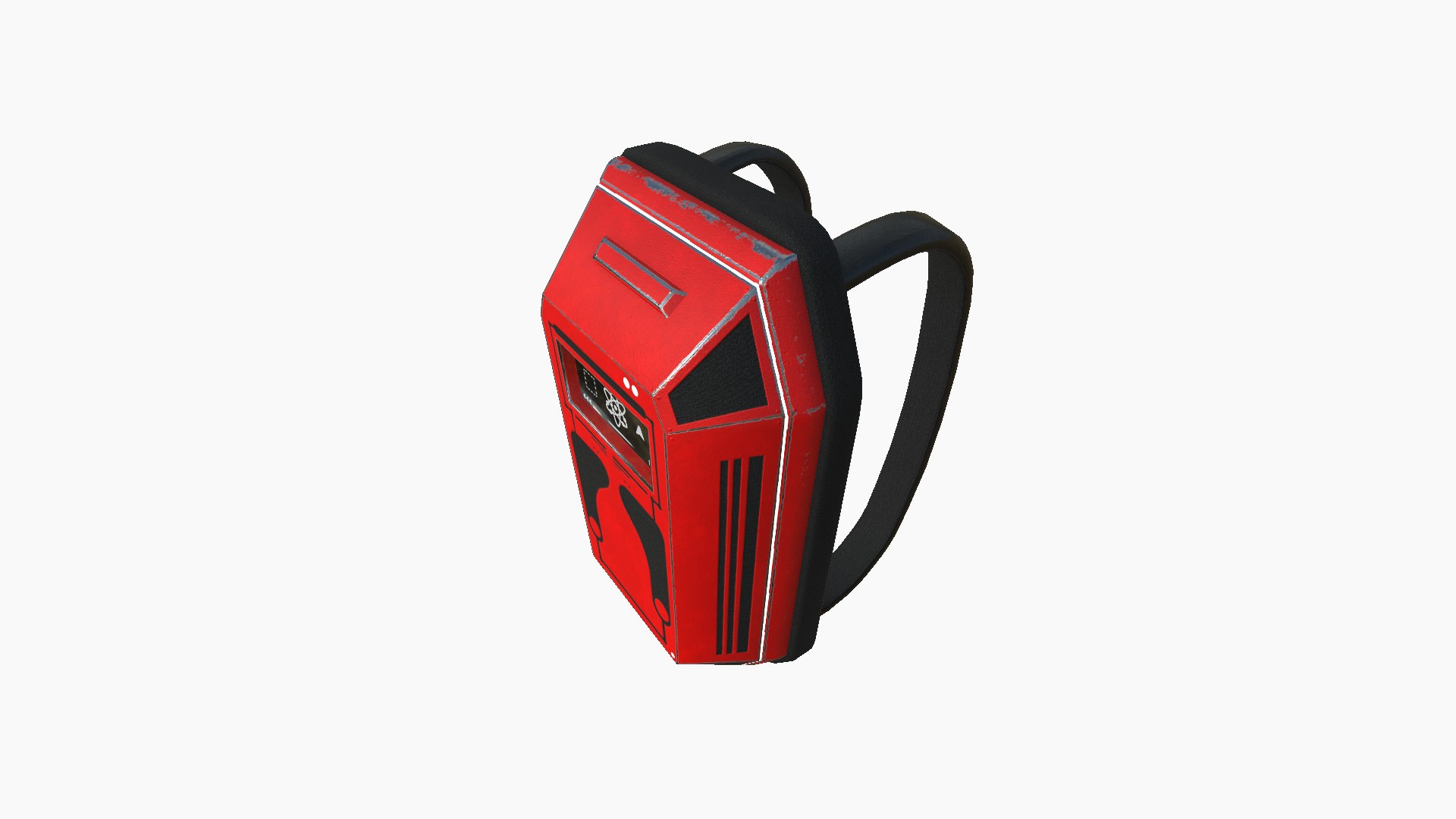 3D SciFi Backpack E09 Red - Fashion Character Design Model - TurboSquid ...