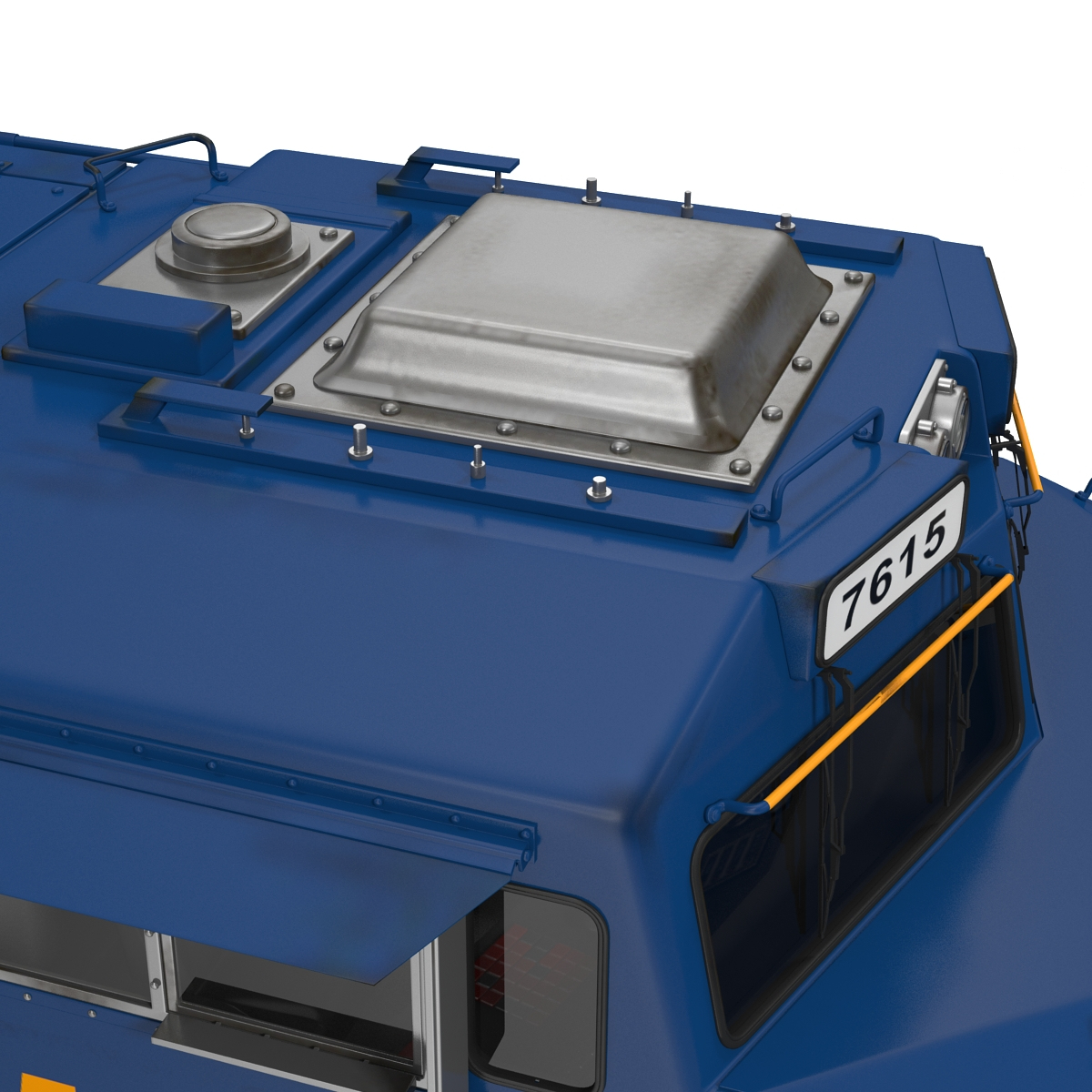 locomotive es40dc csx blue 3d obj