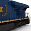 Locomotive Es40dc Csx Blue 3d Obj