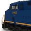 Locomotive Es40dc Csx Blue 3d Obj