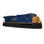 Locomotive Es40dc Csx Blue 3d Obj