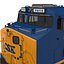 Locomotive Es40dc Csx Blue 3d Obj