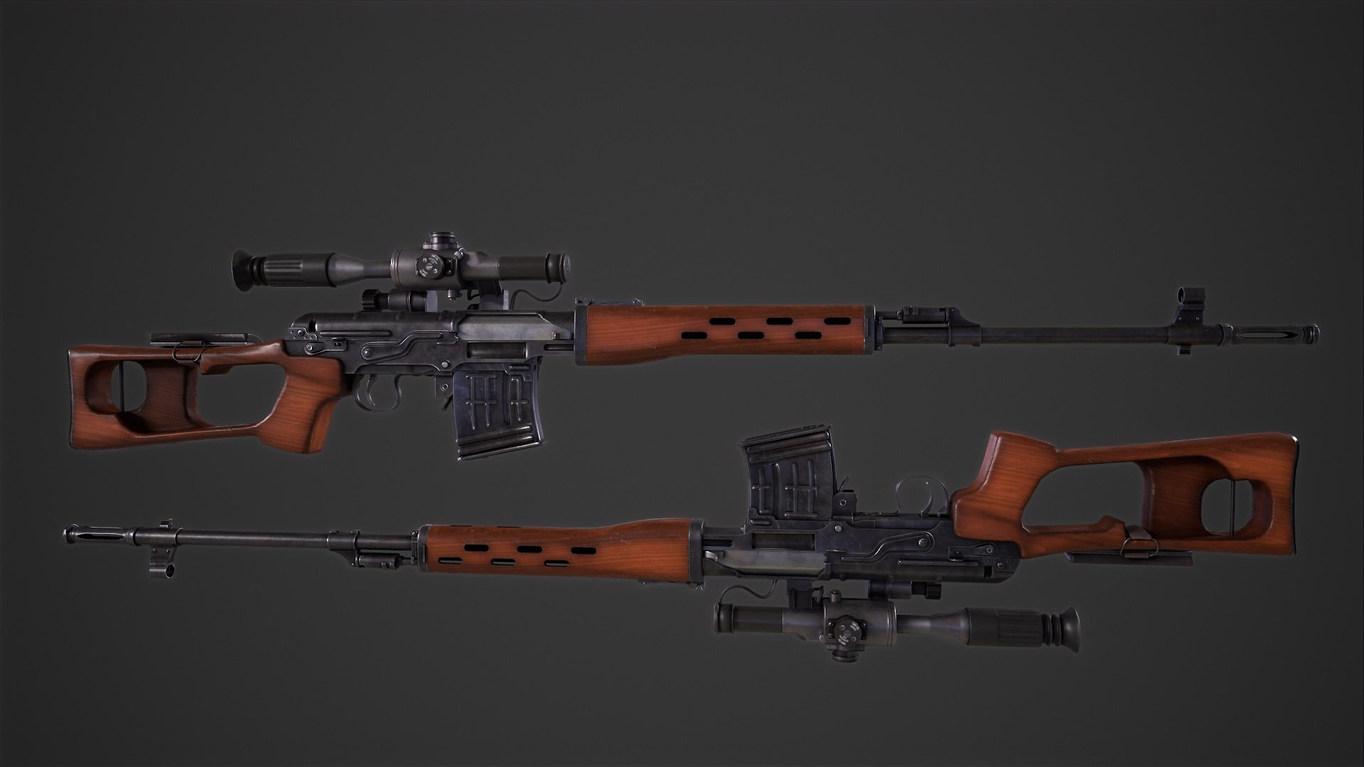 SVD Dangerous Sniper Rifle - AAA Gameready 3D Model - TurboSquid 2060645