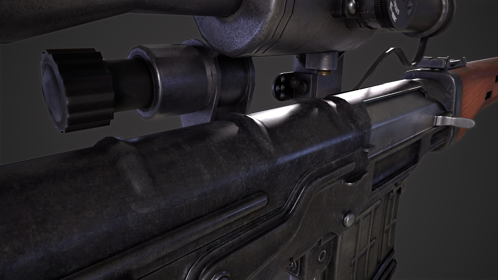 SVD Dangerous Sniper Rifle - AAA Gameready 3D model - TurboSquid 2060645