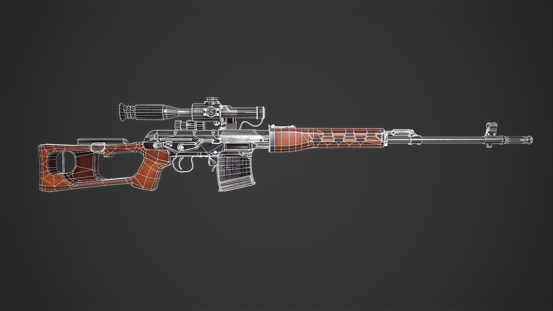 SVD Dangerous Sniper Rifle - AAA Gameready 3D Model - TurboSquid 2060645