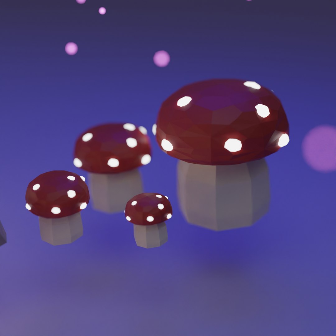 3D model Fantasy Forest kit Low-poly - TurboSquid 2016919