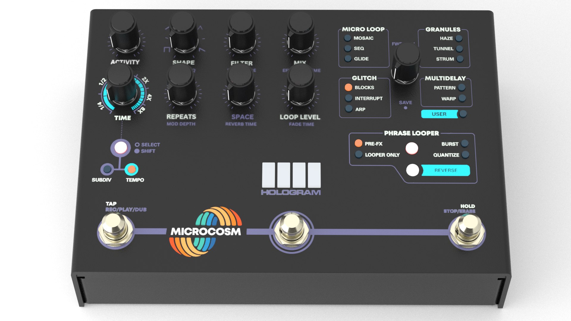 Hologram Microcosm Black 3D - TurboSquid 2247431