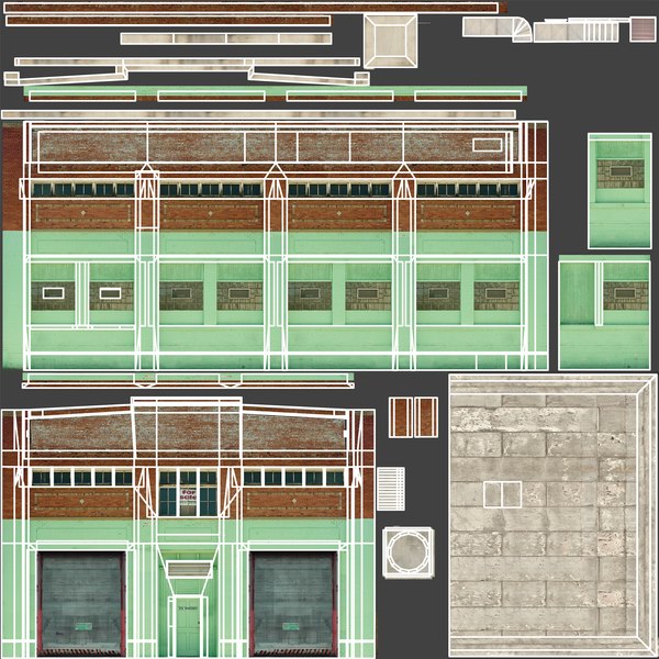 Warehouse Low Poly - 3 Models Collection 3D 모델 - TurboSquid 2029663