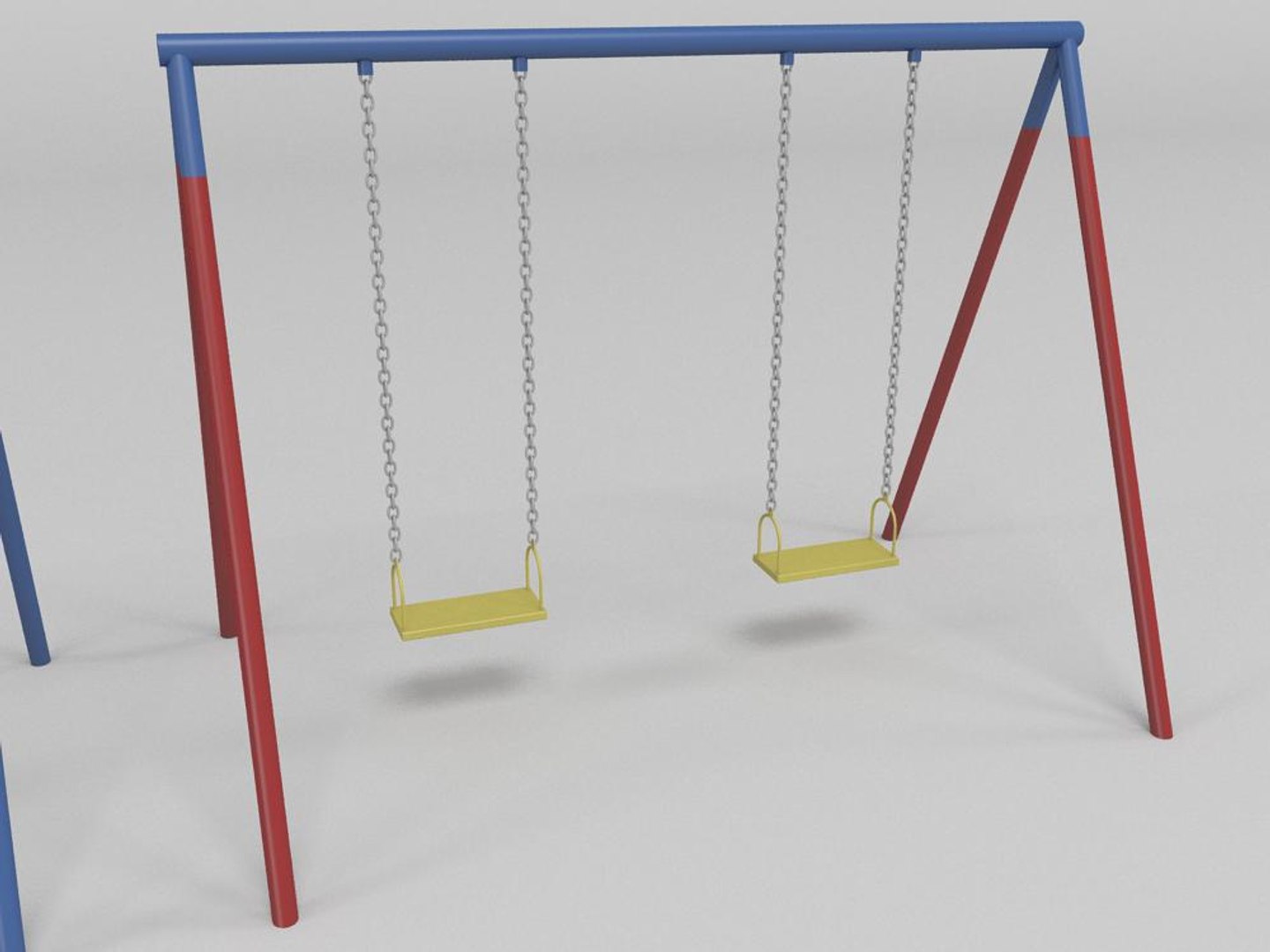 swing external playground 3d obj