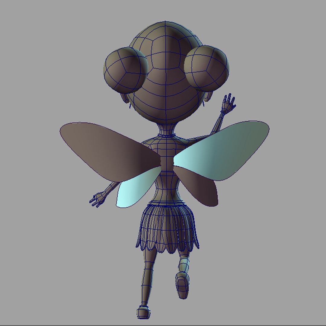 Rigged Fantasy Fairy Butterfly 3d Model