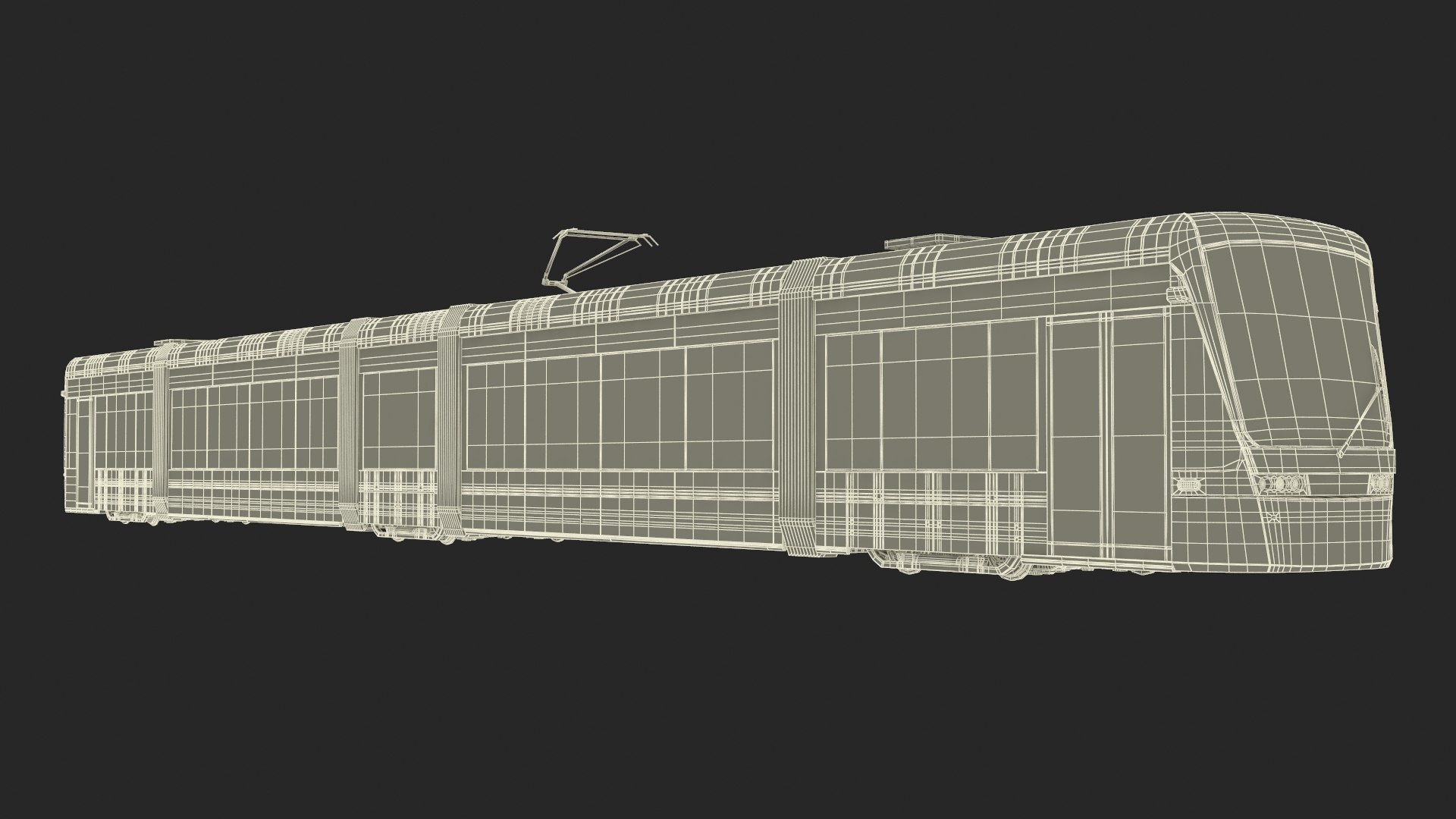 City Tram White Model - TurboSquid 2307820