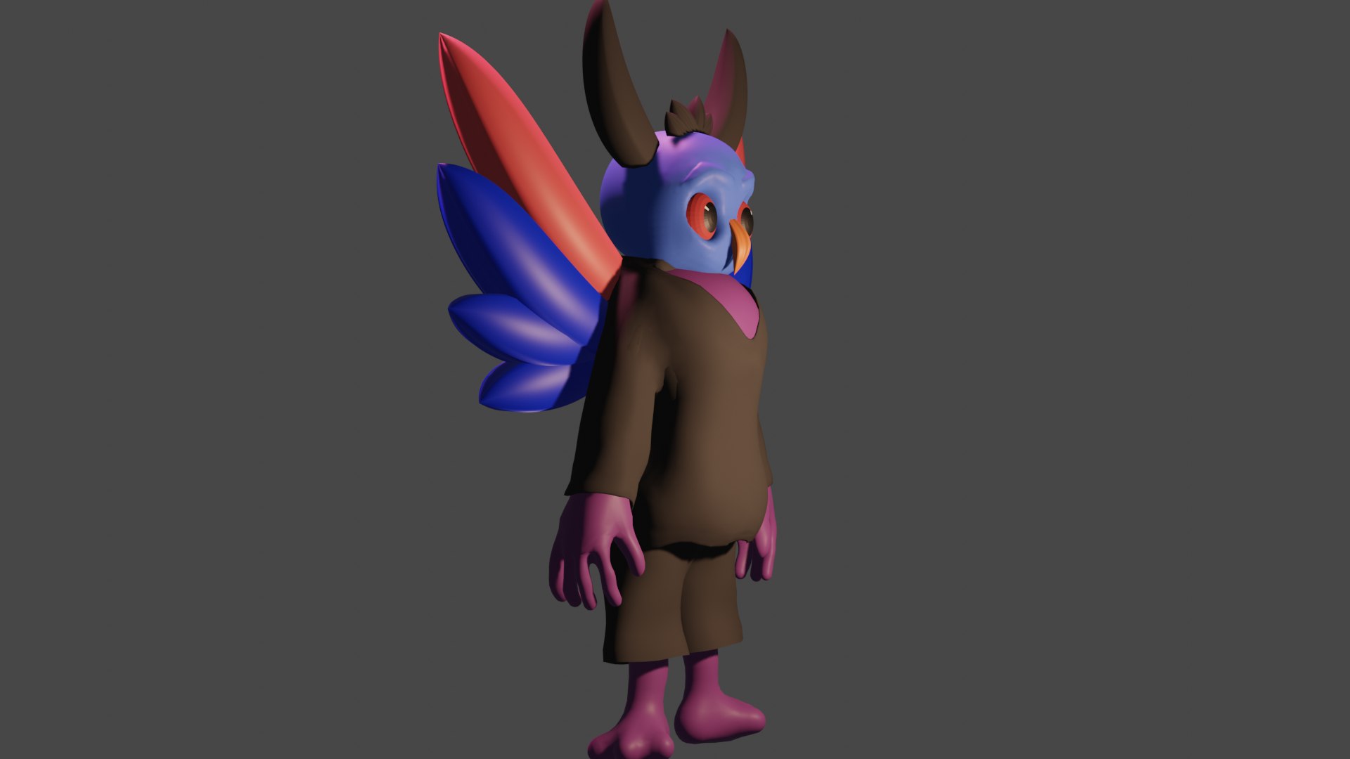Bird With Fee Model - TurboSquid 2142152