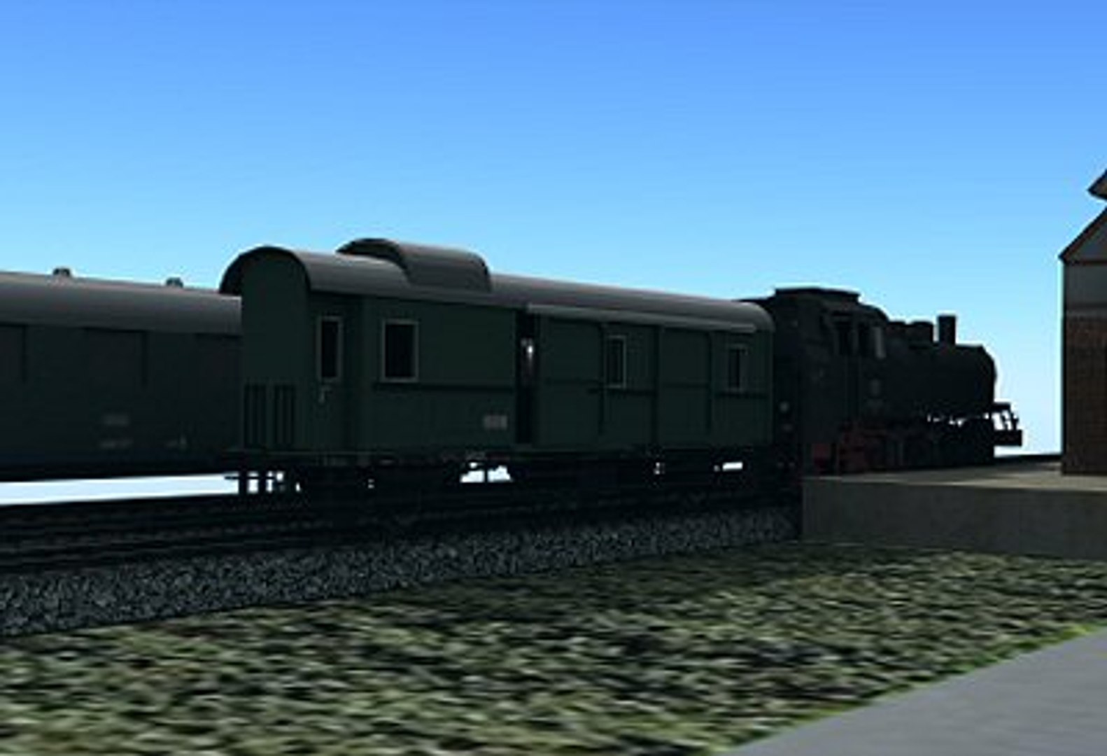 German Mail Car 3d Model