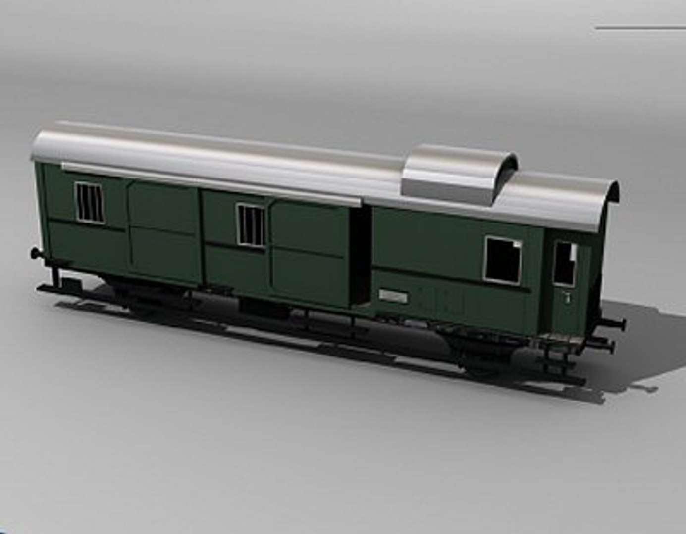 German Mail Car 3d Model