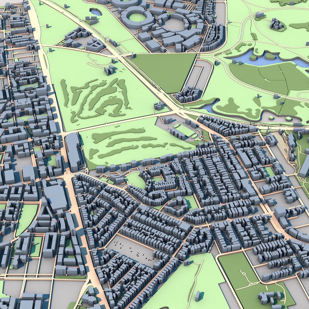 3D Centennial Park Suburb In Australia Model - TurboSquid 2523780